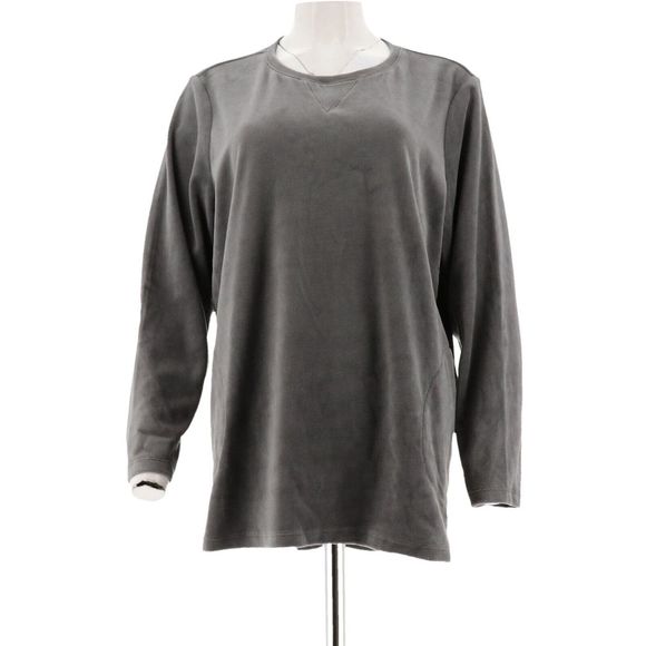 Denim&Co | Tops | Denim Co Active Velour Tunic A2620 | Poshmark